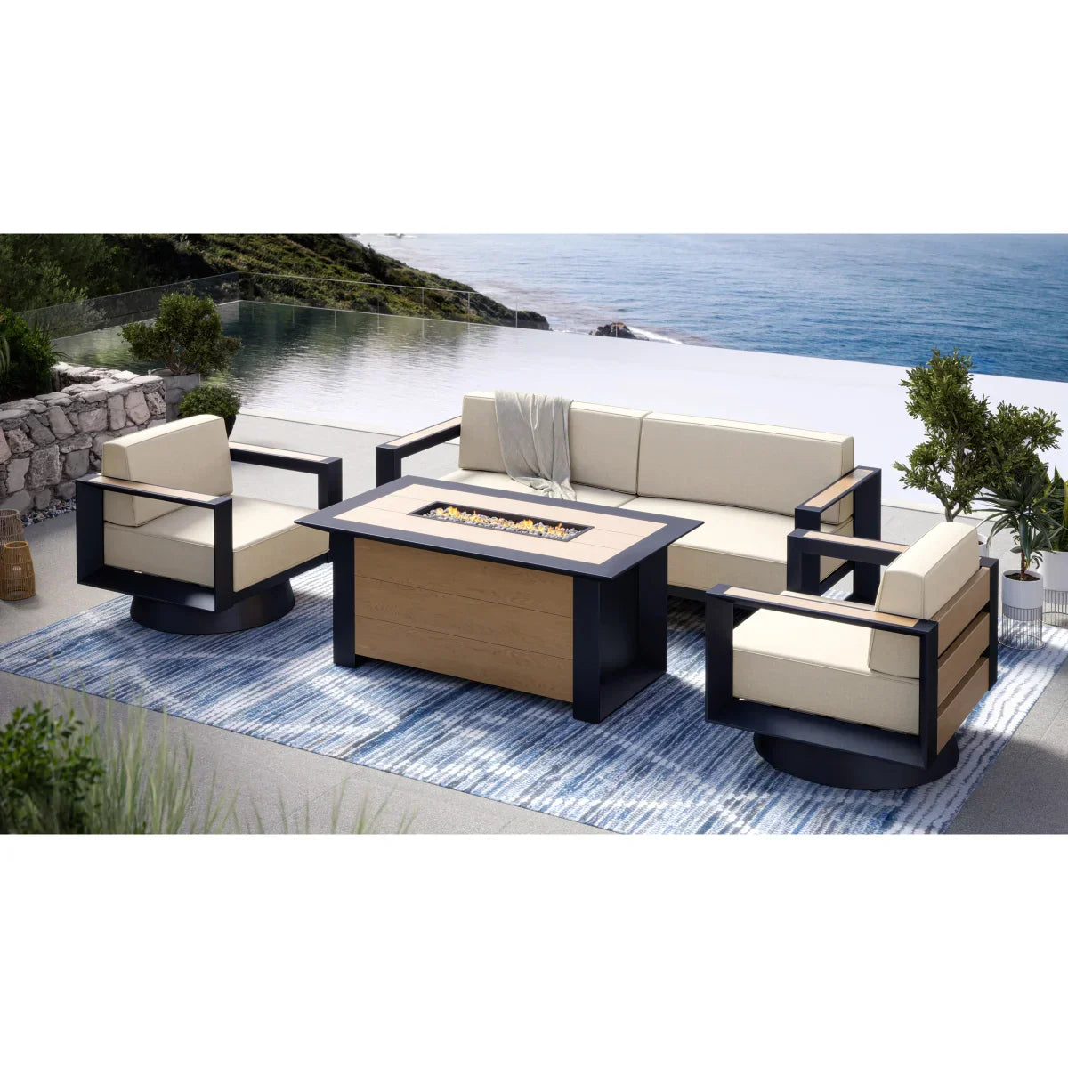 Mirador Sanibel 4-piece Fire Seating Set – Marthas Collections
