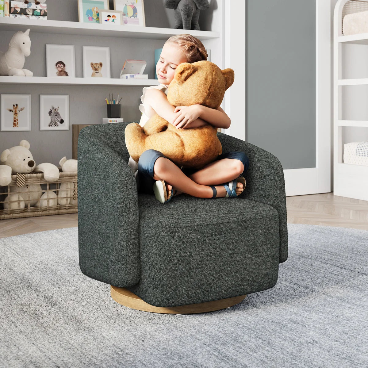 Mini Murphy Kids Swivel Accent Chair – Marthas Collections